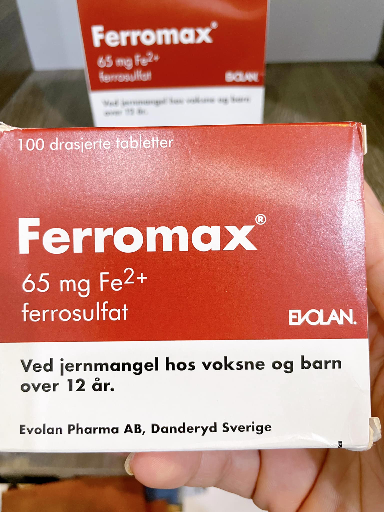 Viên bổ sung sắt Ferromax 65 mg Nauy -hộp 100 viên – hang noi dia na uy